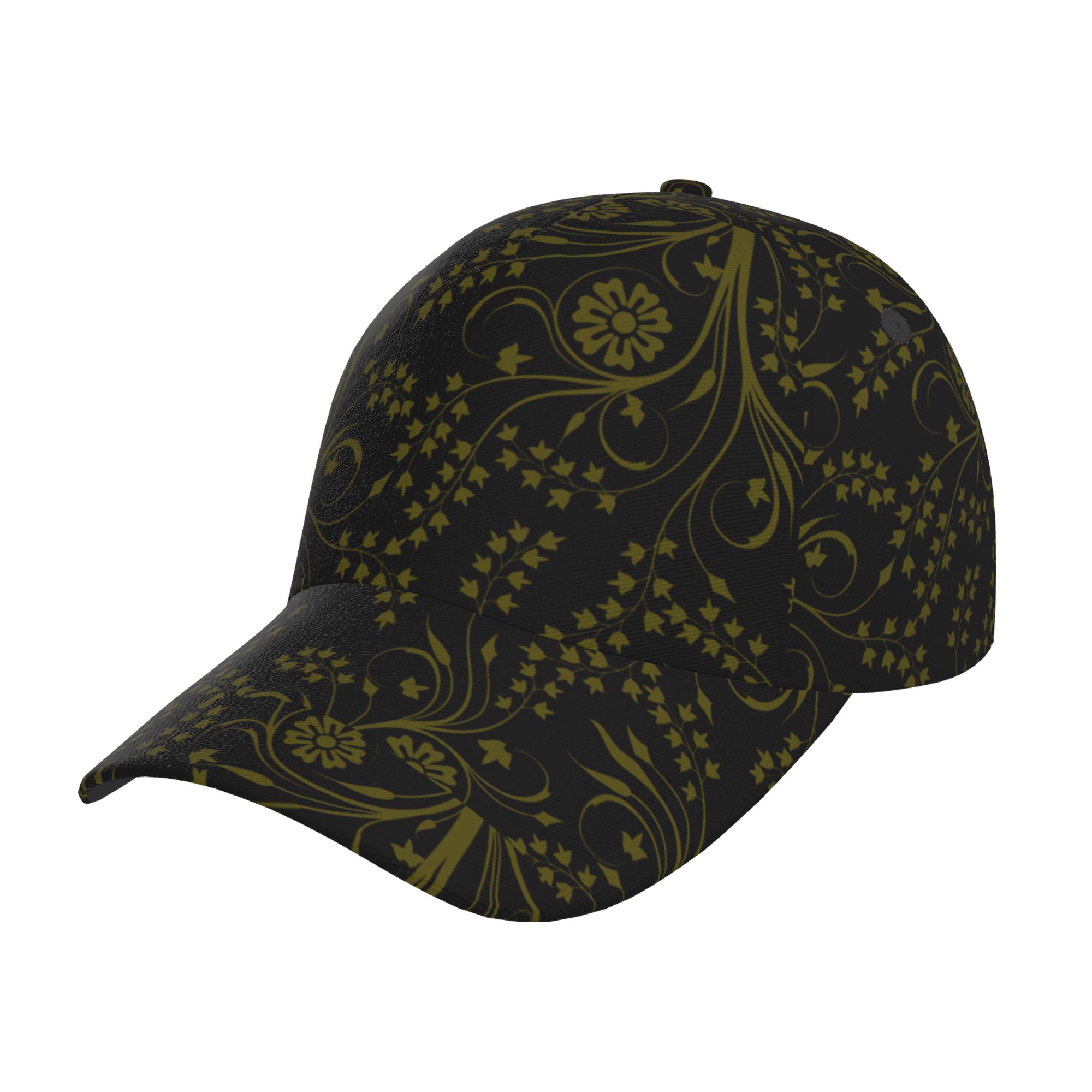 Funny Fashion Elegant floral theme background Baseball Cap Adjustable ...