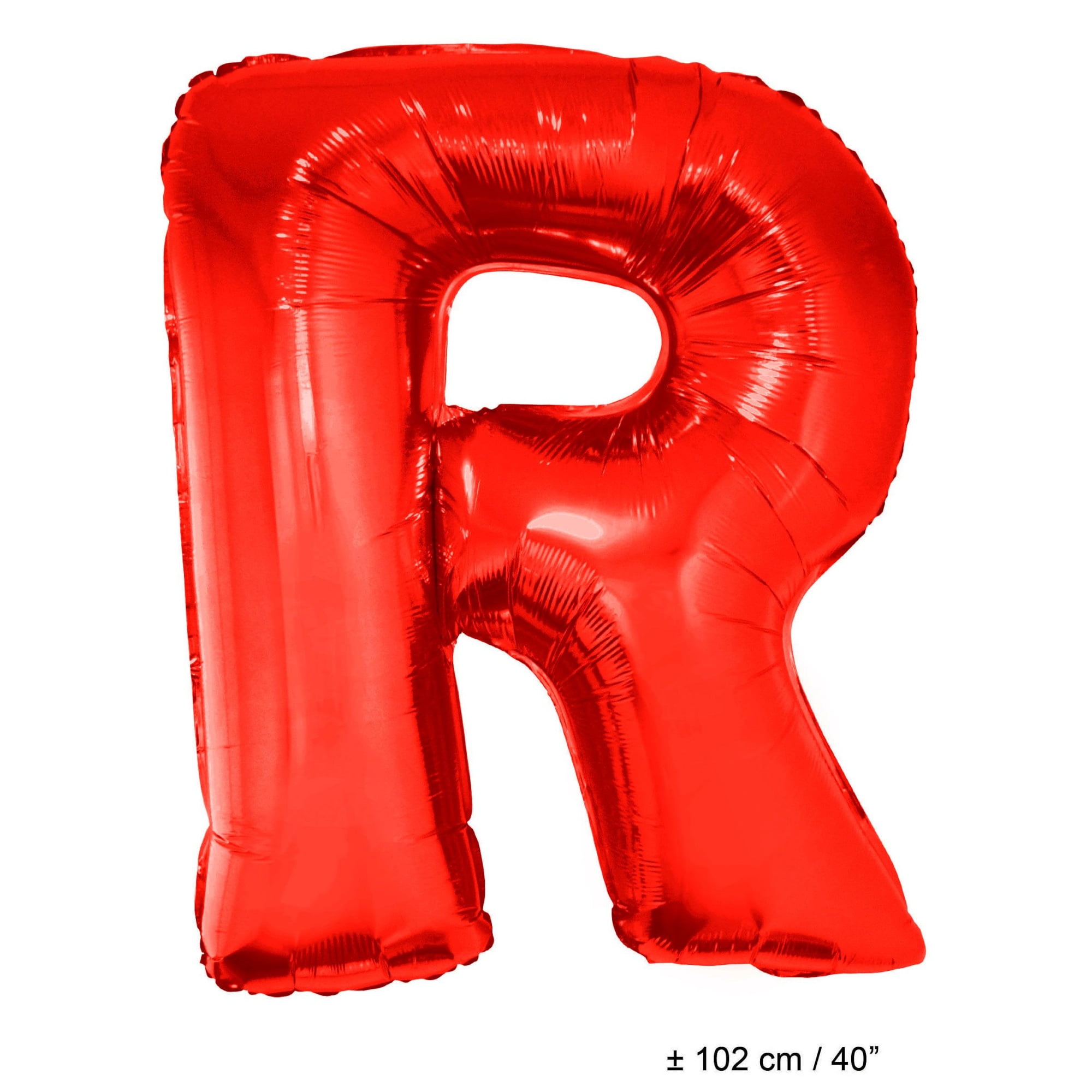 Funny Fashion Letter R Solid Helium Quality Metallic Red 40" Jumbo ...