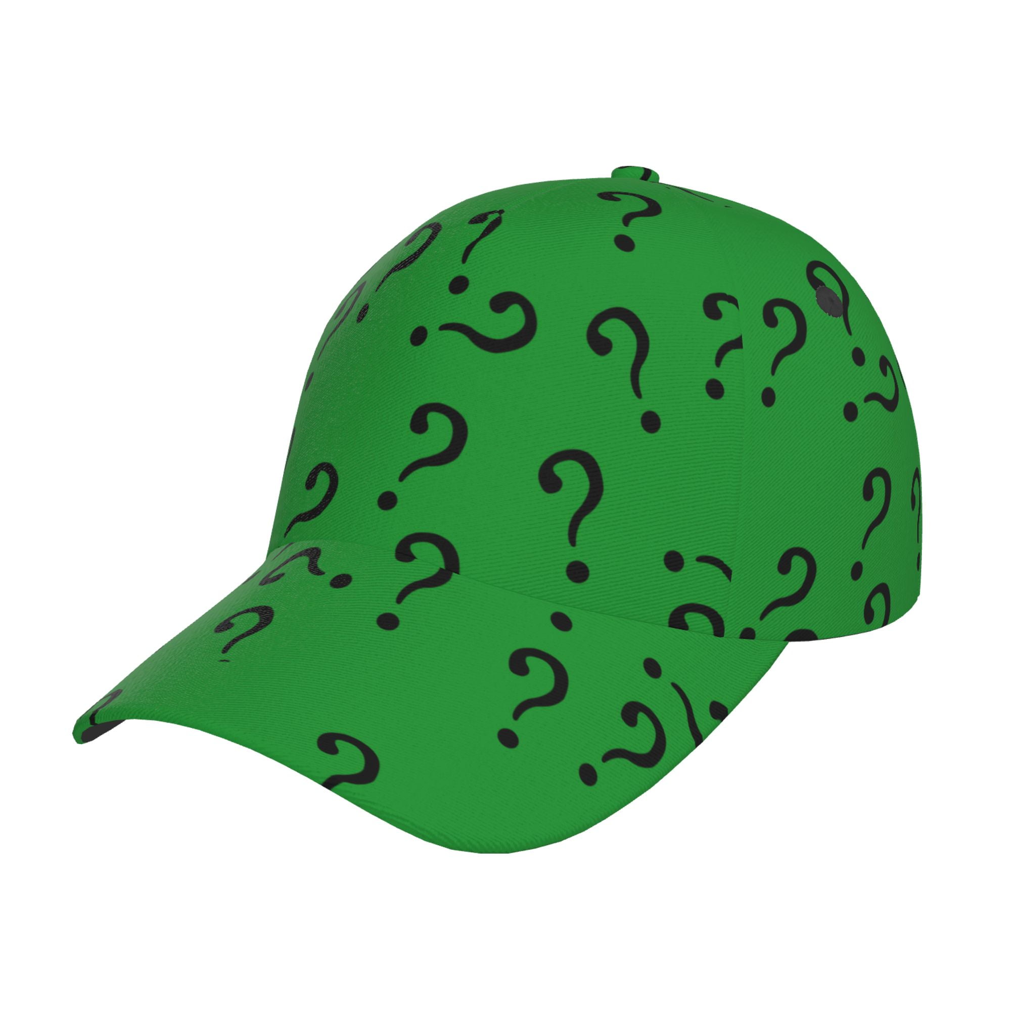 Funny Fashion Question Mark in Green Baseball Cap Adjustable for Men ...