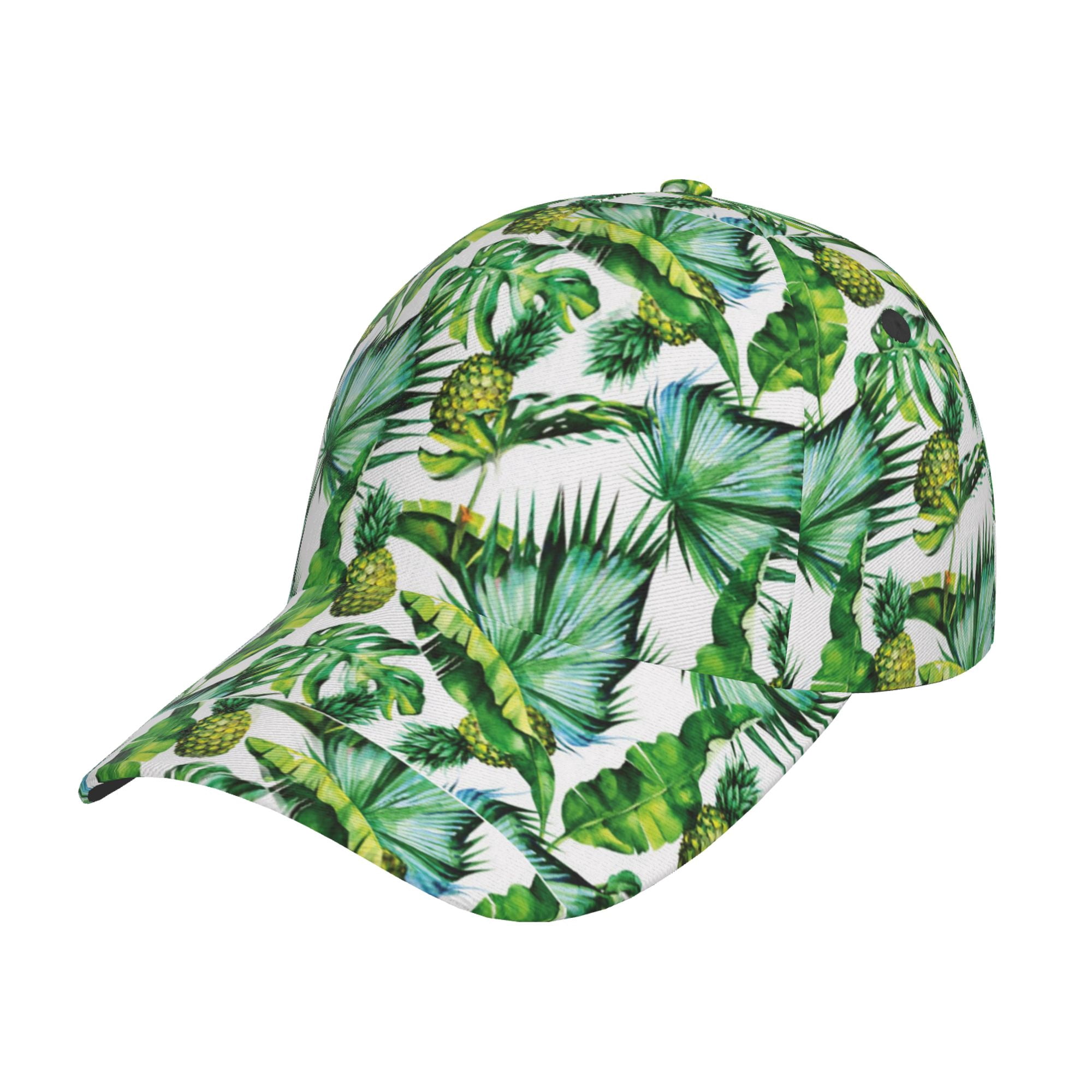 Funny Fashion Tropical Leaves Pineapple Baseball Cap Adjustable for Men ...
