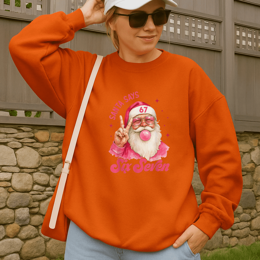 Funny Father Christmas Six Seven Meme Merry Holiday Themed Vibe ...