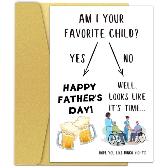 Funny Fathers Day Card for Dad, Humor Nursing Home Fathers Day Card ...