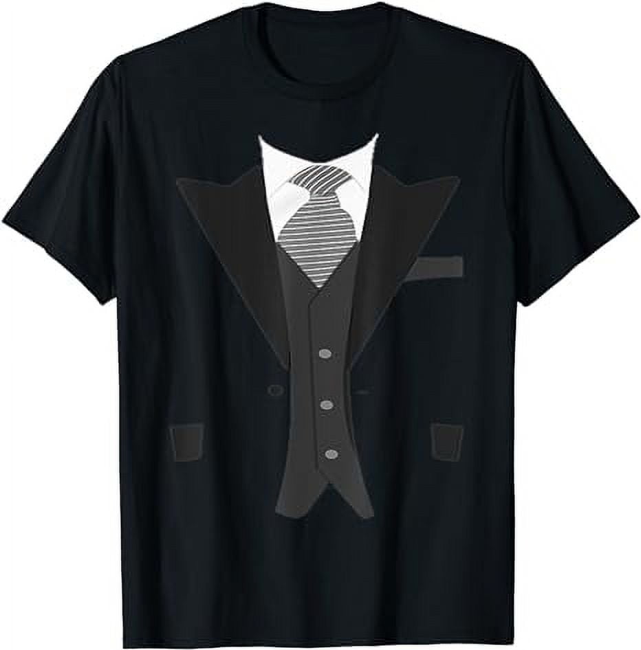 Funny Faux Fake Suit Vest and tie Tuxedo T-shirt Art Gift T-Shirt ...