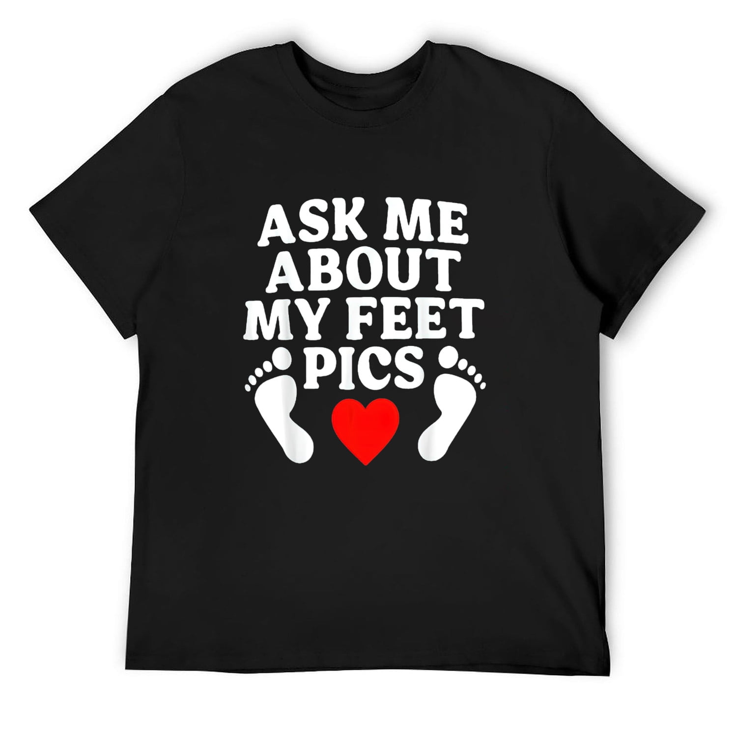Funny Feet Pics T-Shirt Black 4X-Large - Walmart.com