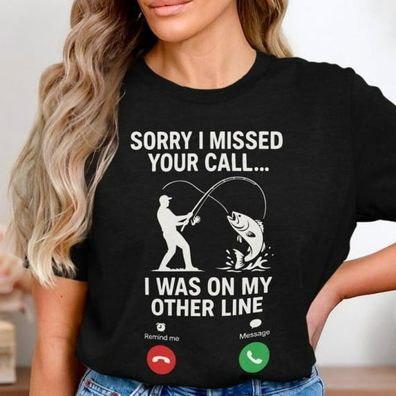 Funny FiS1Hing S1Hirt, I Was On My Other Line T-S1Hirt, FiS1Herman Gift ...