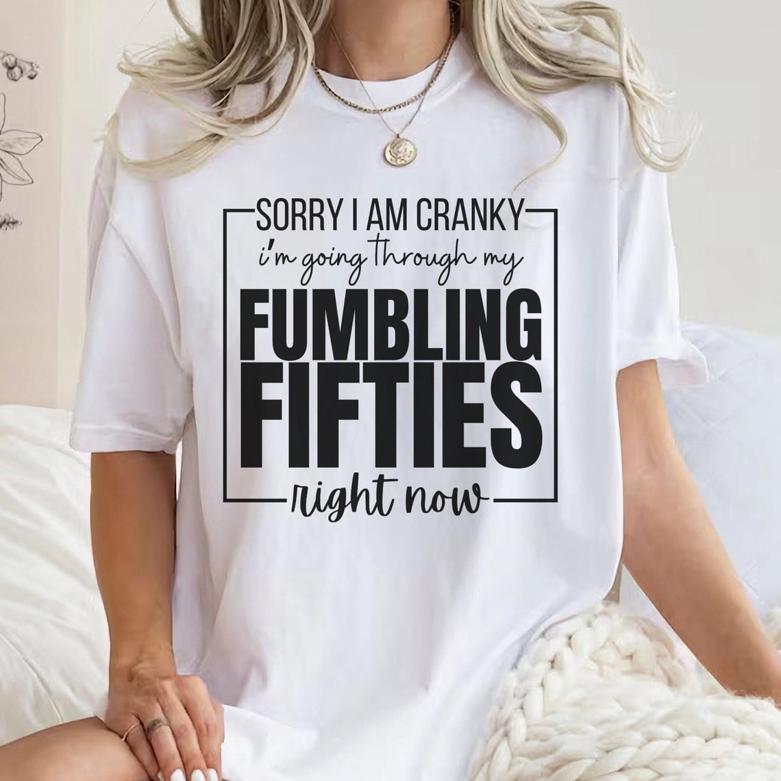 Funny Fifty Birthday Shirt, Fumbling 50's Shirt, Funny 50th Birthday ...