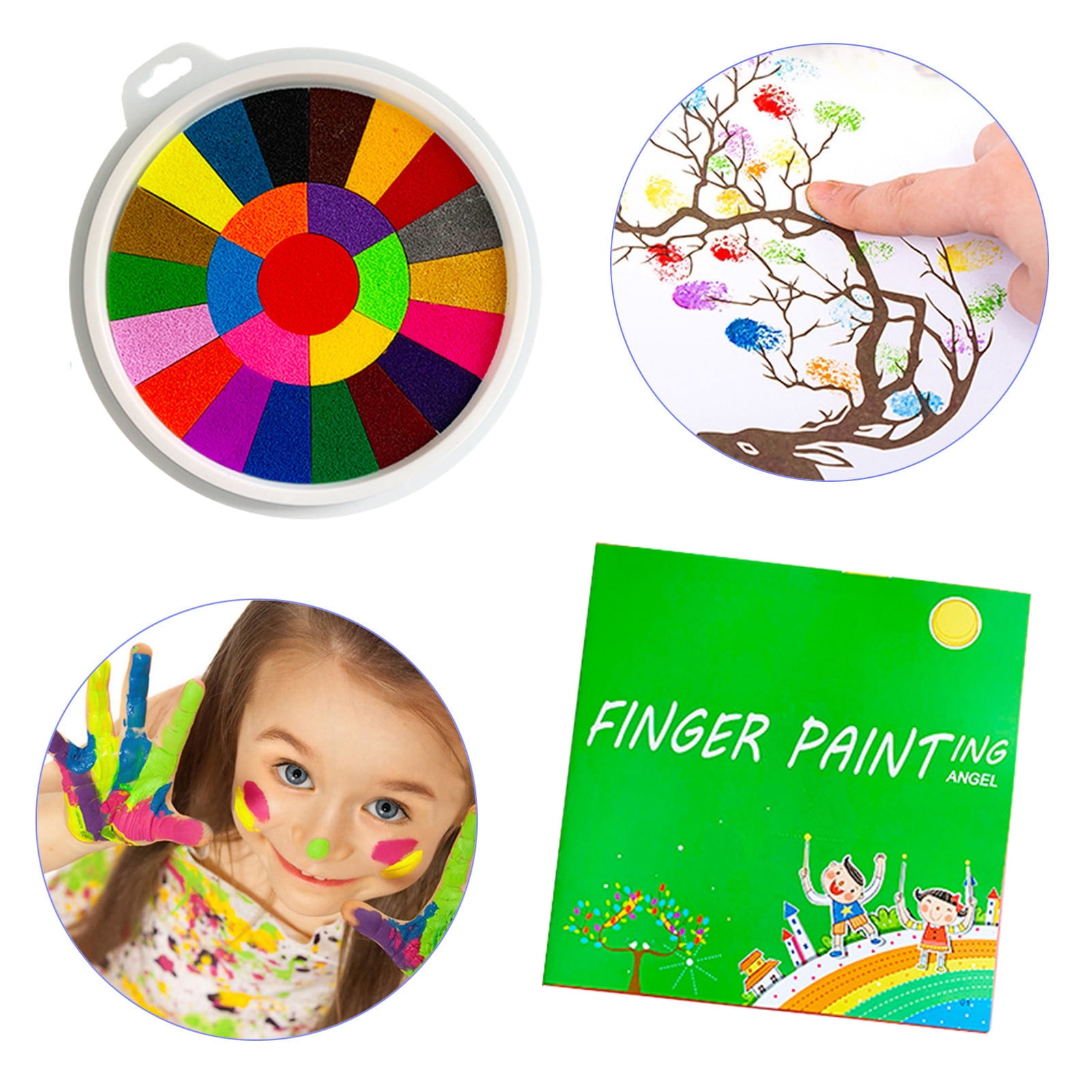 Funny Finger Painting Kit, Kids Washable Finger Paint Set Funny Finger ...