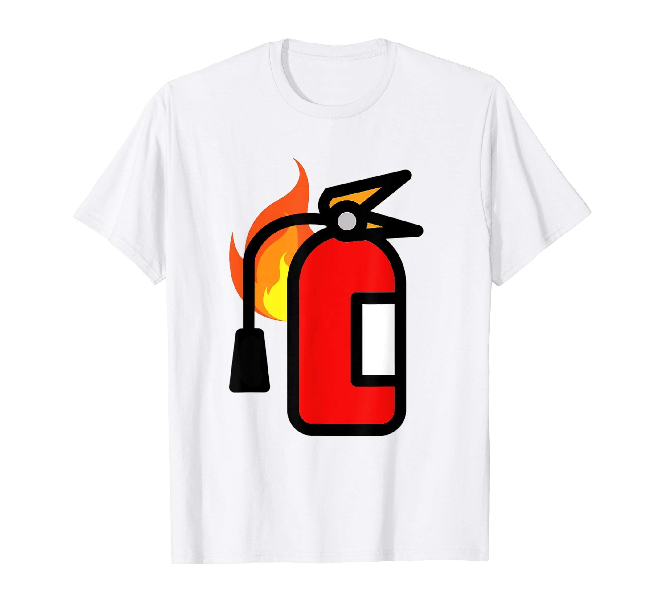 Funny Fire Extinguisher Cartoon T-Shirt for Firefighter Enthusiasts ...