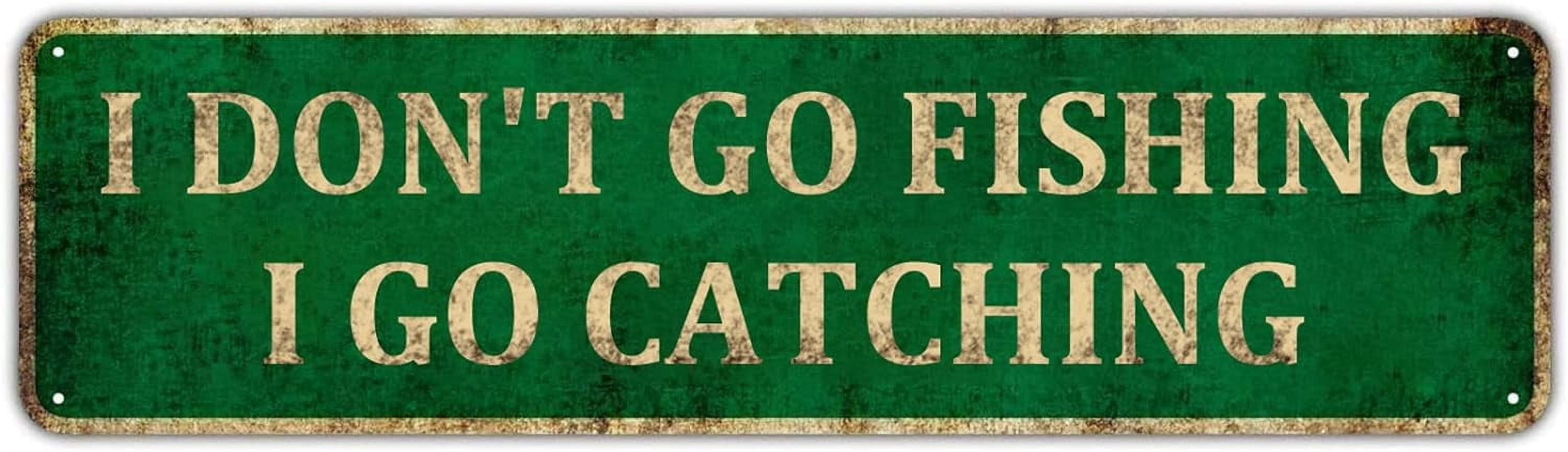 Funny Fishing Boat Metal Tin Sign Humor Home Wall Decor Man Cave Bar ...