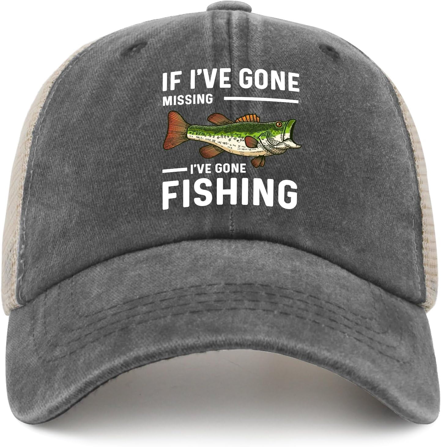 Funny Fishing Hat Here Fishy Fishy Fishy Cap Men Baseball Hats Cute Hat ...