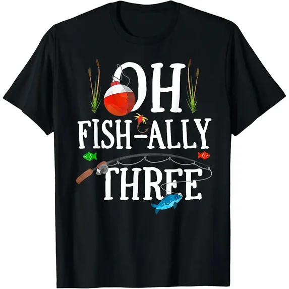 Funny Fishing Theme 3rd Birthday Celebration Unisex Gift for Fisherman ...