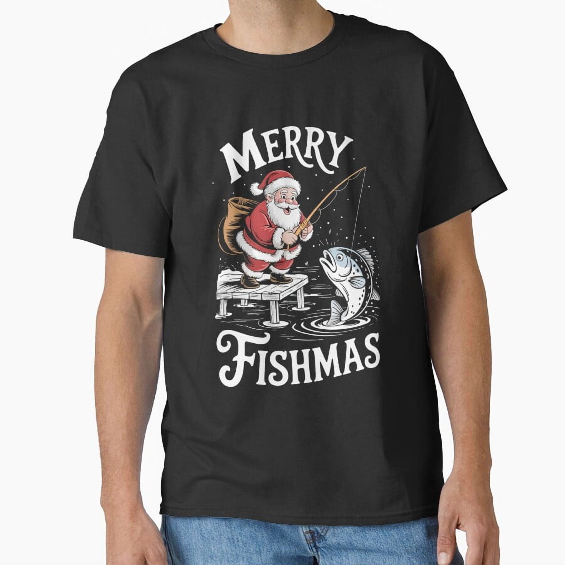 Funny Fishing Themed Holiday Pun For Your Very Merry Xmas Angling Fun ...