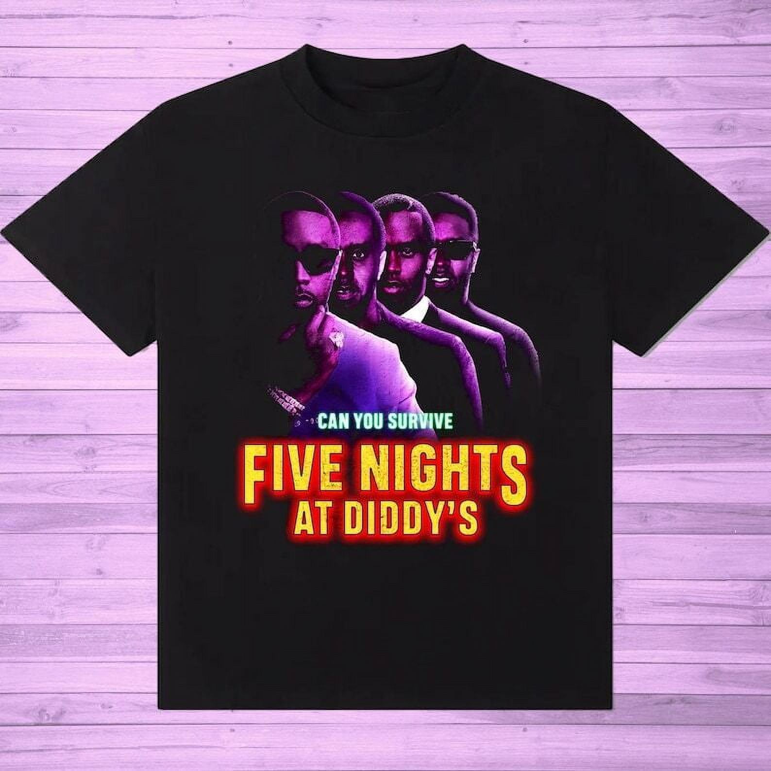 Funny Five Nights At Diddy's House Tee, Meme, Novelty Graphic, Pop ...