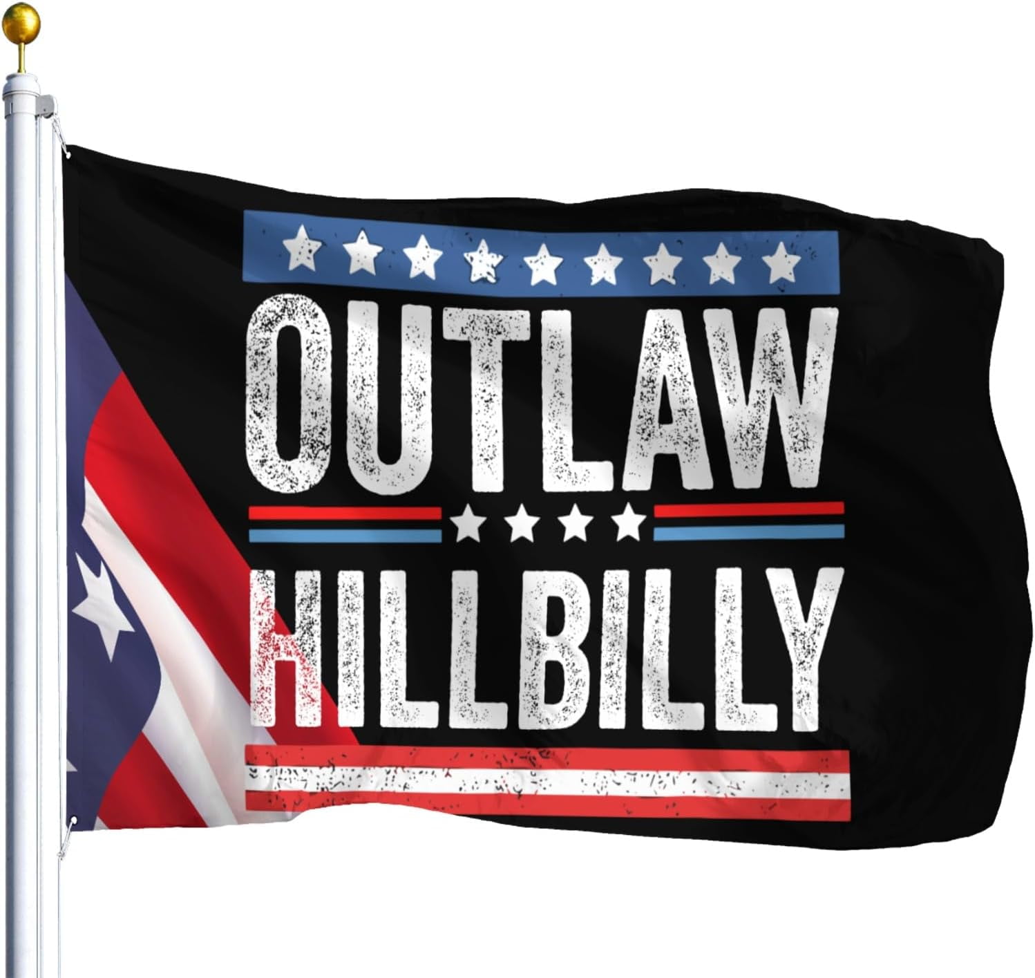 Funny Flags Flags Trump Vances 2024 Outlaws Hillbillys US Flag Flags ...