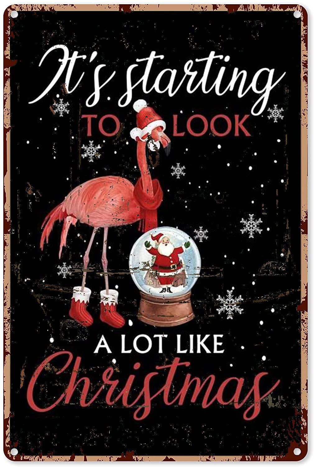 Funny Flamingo Gifts Just A Girl Who Loves Flamingos and Beaches Tin ...