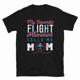 Funny Flight Attendant Shirt Stewardess Gift Cabin Crew Graphic Tee,for ...
