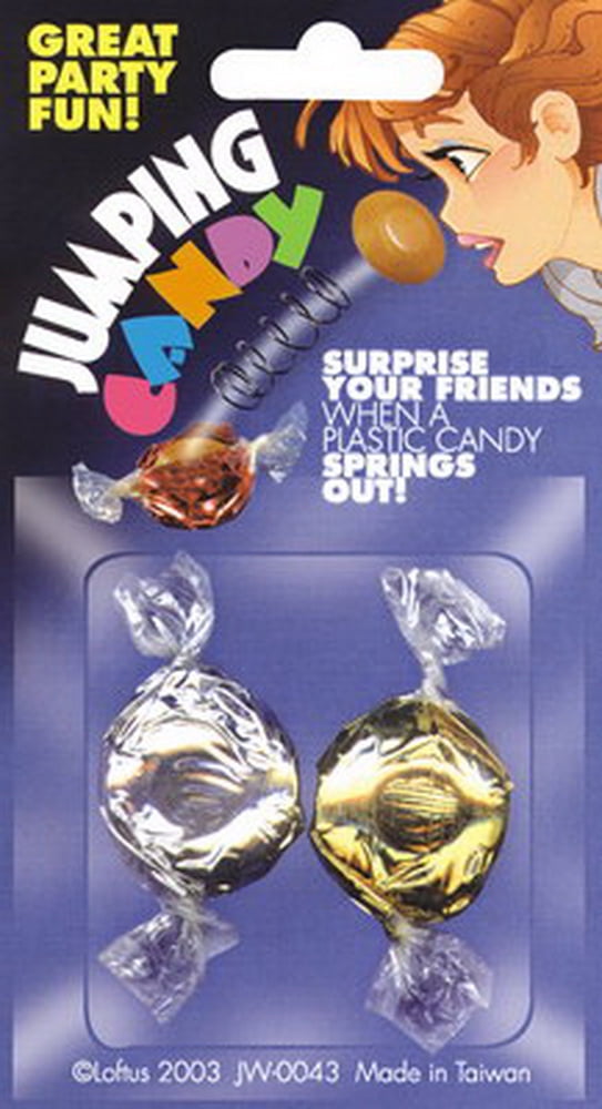 Funny Flinging Spring Jumping Plastic Candy 2" Prank, Assorted Colors ...