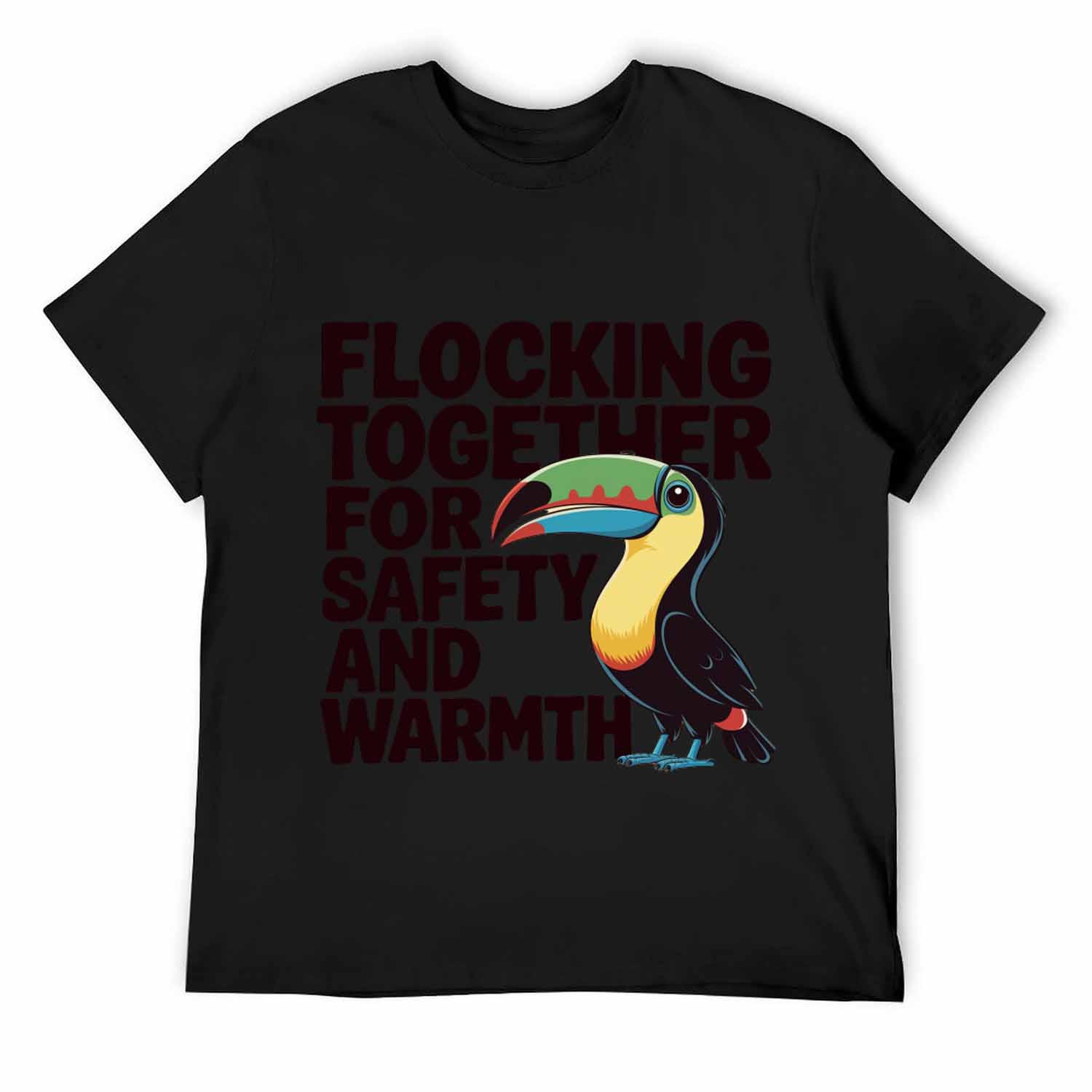 Funny Flocking Together For Safety And Warmthtshirt design Deer Religious Servant Of God ...