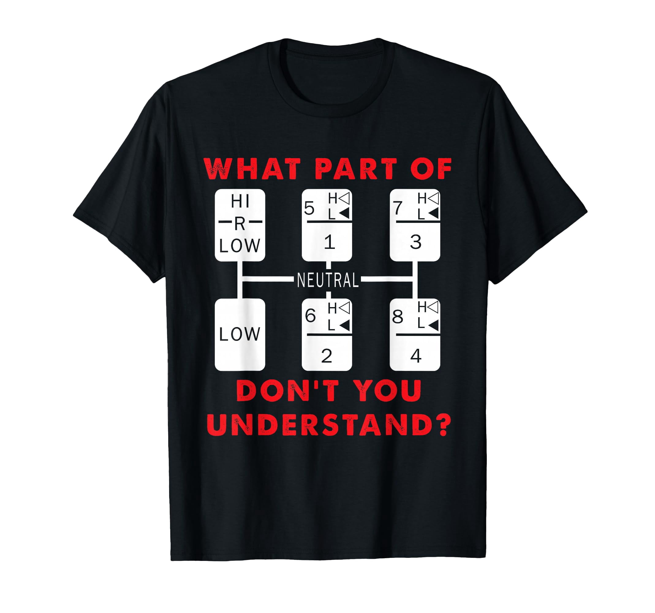 Funny Flowchart Design T-Shirt for Diesel Semitrailer Drivers - Perfect ...