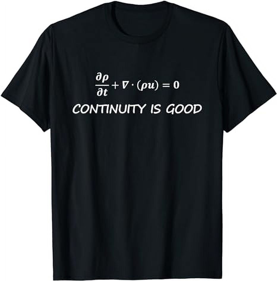 Funny Fluid Dynamic Engineer Continuum Equation Math T-Shirt - Walmart.com