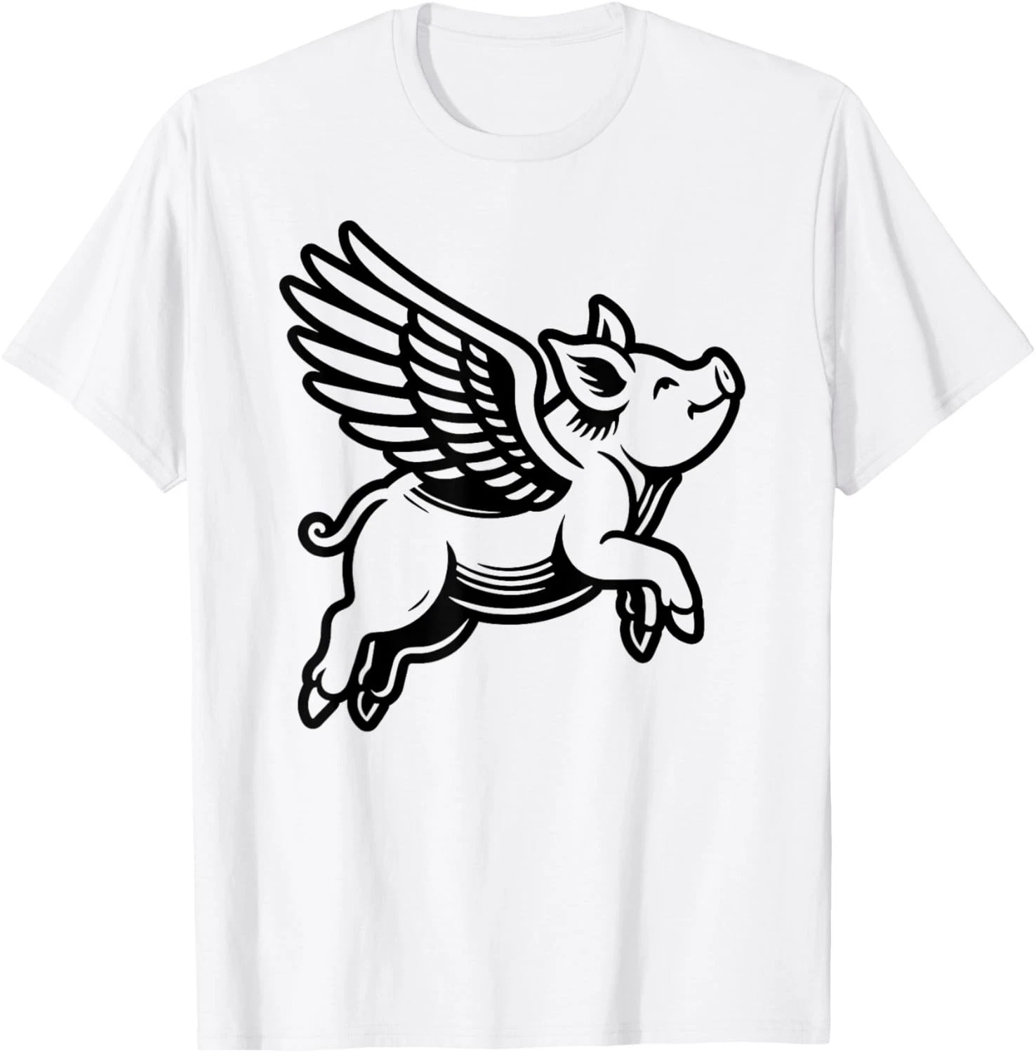 Funny Flying Pig Oink Aviator T-Shirt - Walmart.com