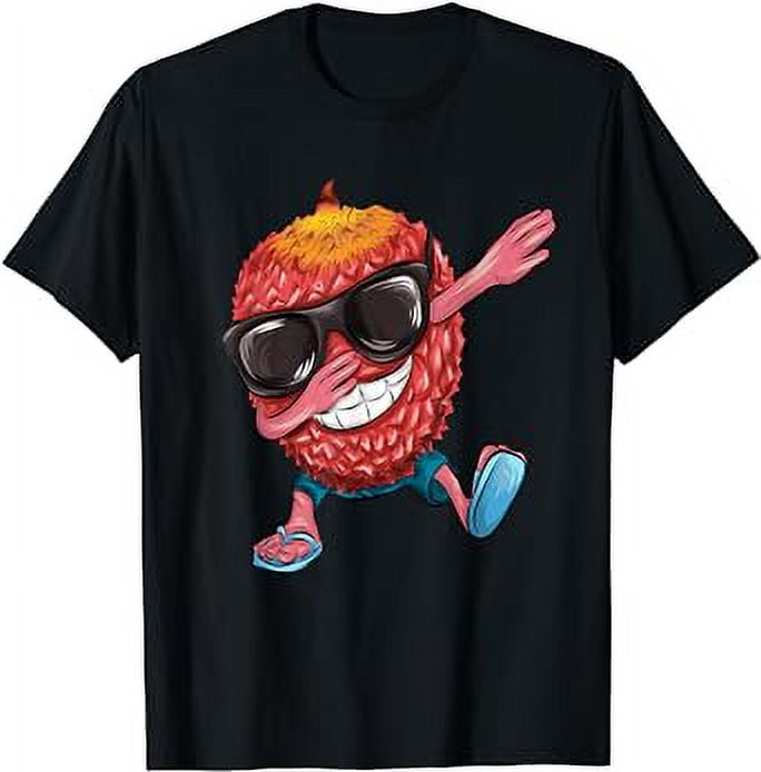 Funny Food Dabbing Lychee Fruit Bubble tea Tropical Cruise T-Shirt ...