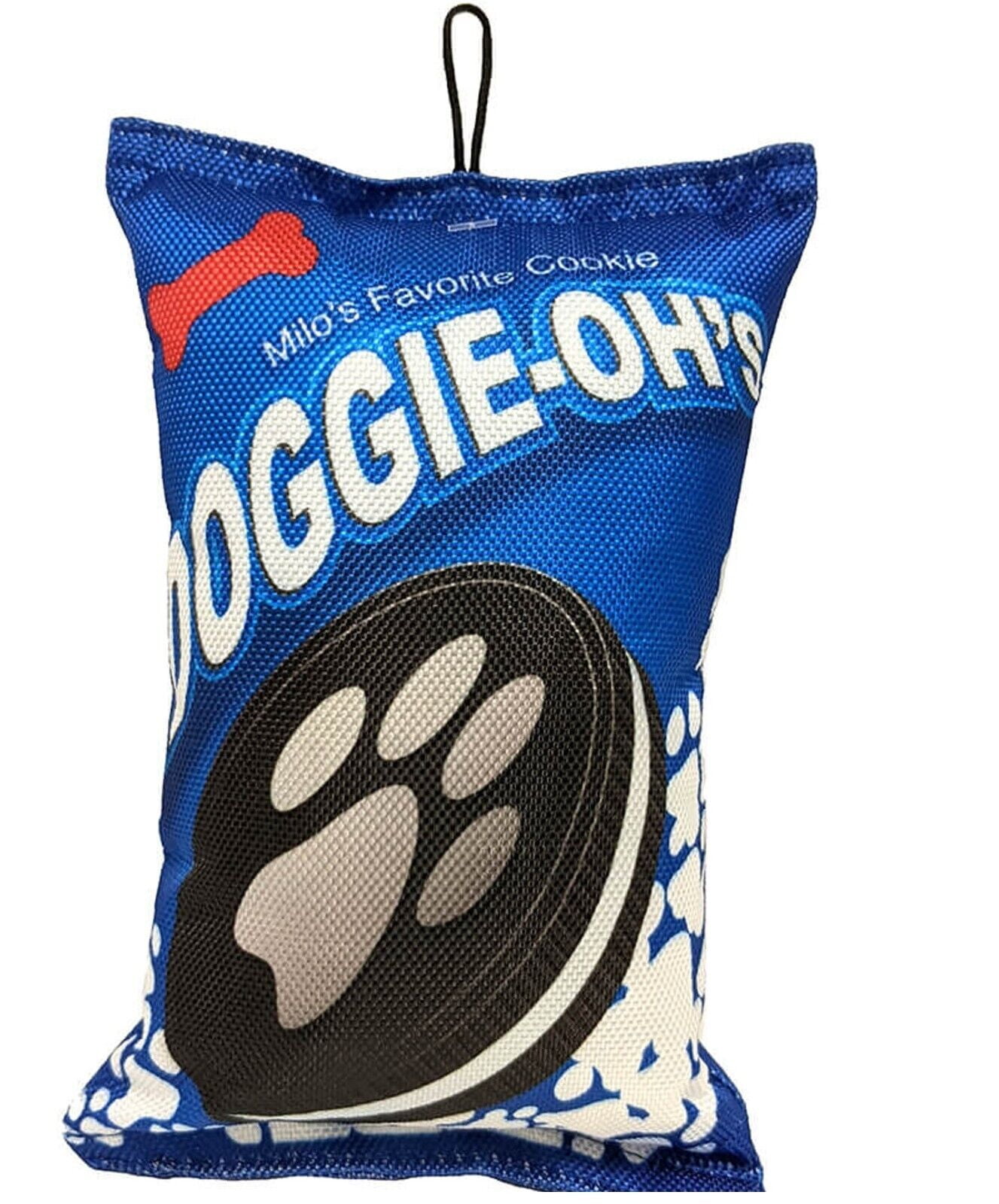 Funny Food Dog Toy Faux Cookie or Cereal Crinkle Bag Squeaker Ballistic ...