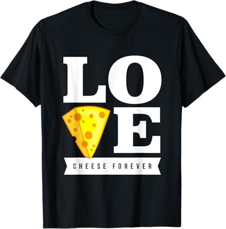 Funny Food Sayings I Love Cheddar Cheese Lovers T-shirt - Walmart.com