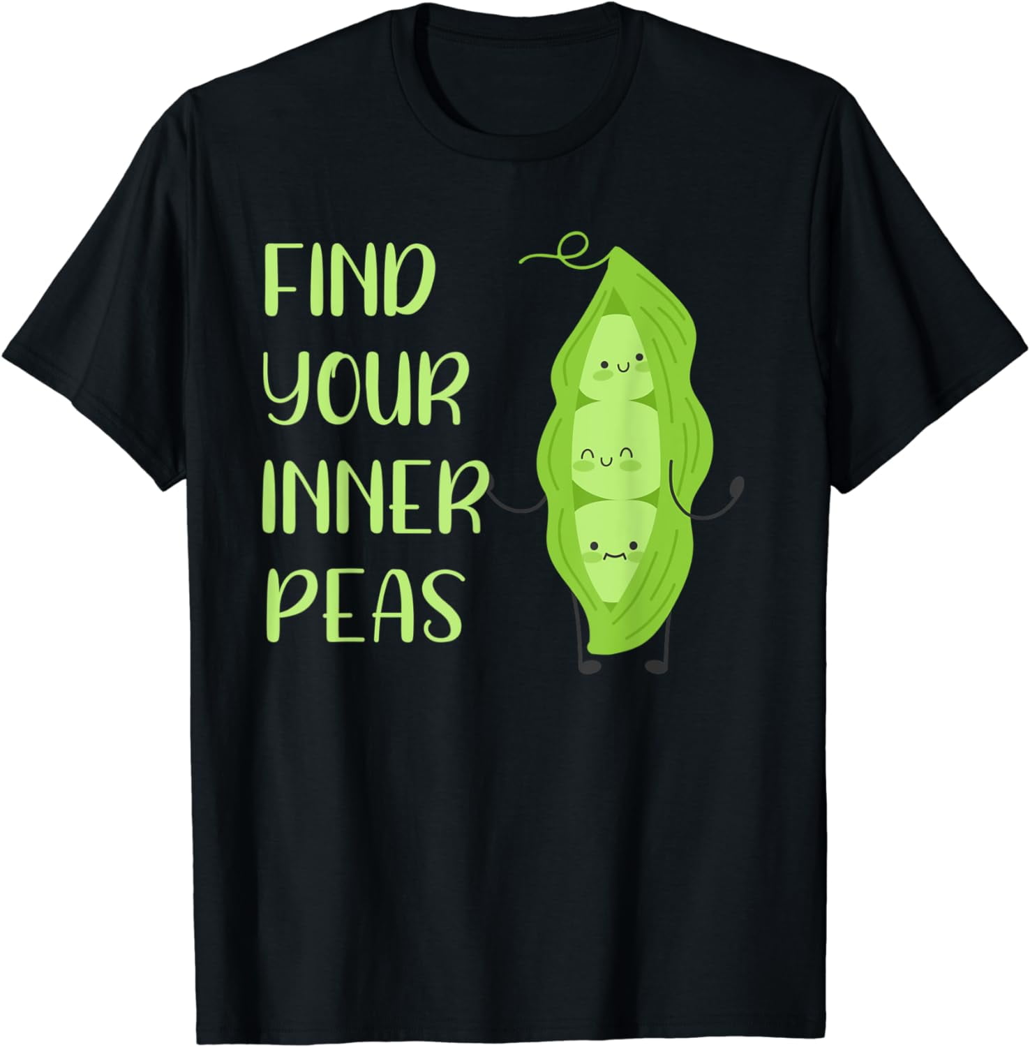 Funny Food Vegetable Find Your Inner Peas T-Shirt - Walmart.com
