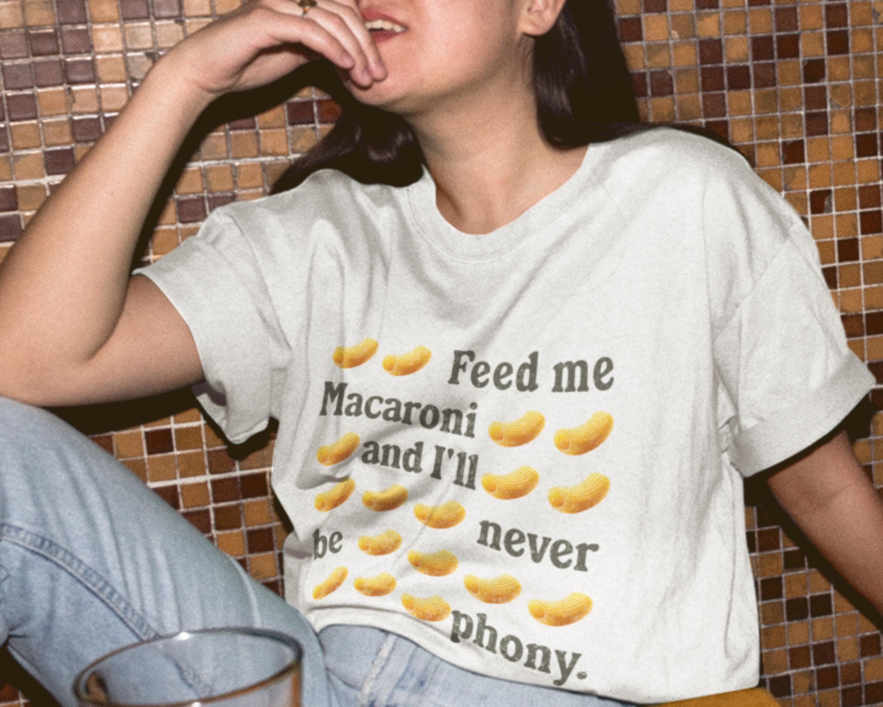 Funny Foodie Shirt, Pasta Lover Graphic Tee Retro 90s Italian Food T ...