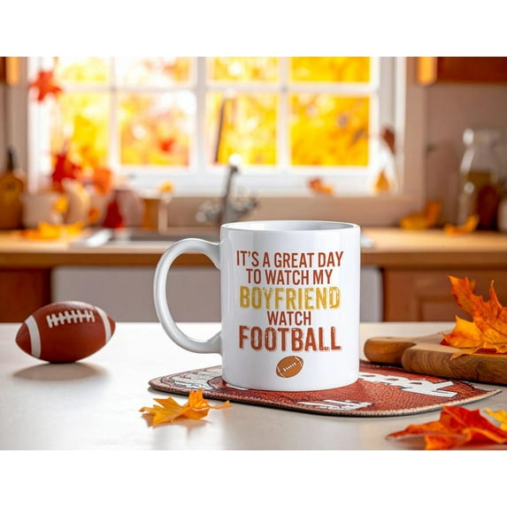 Funny Football Girriend Mug Game Day Ceramic Mug Gift (11111111oz, 15oz ...