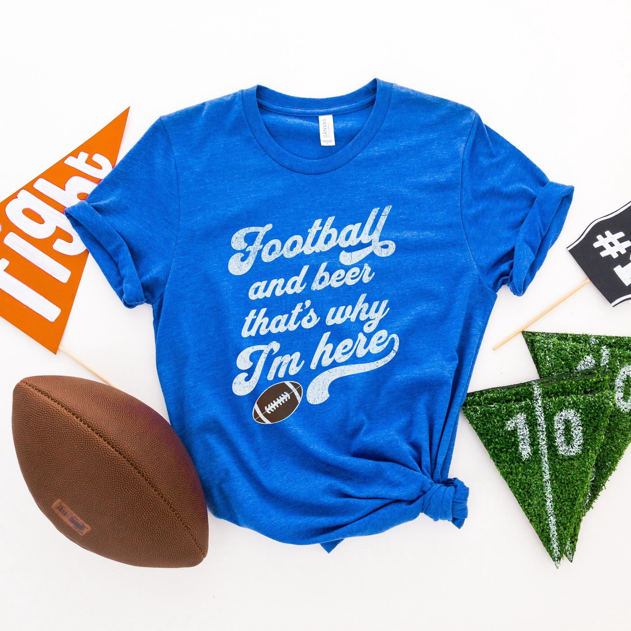 Funny Football Shirt, Game Day Shirt, Football Season Crewneck, Retro ...