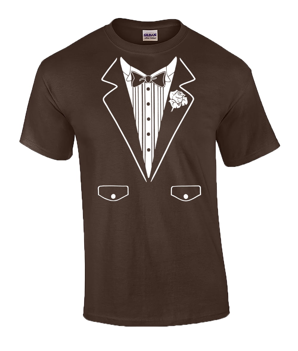 Funny Formal Tuxedo with Bowtie Classy Men's Short Sleeve T-shirt ...