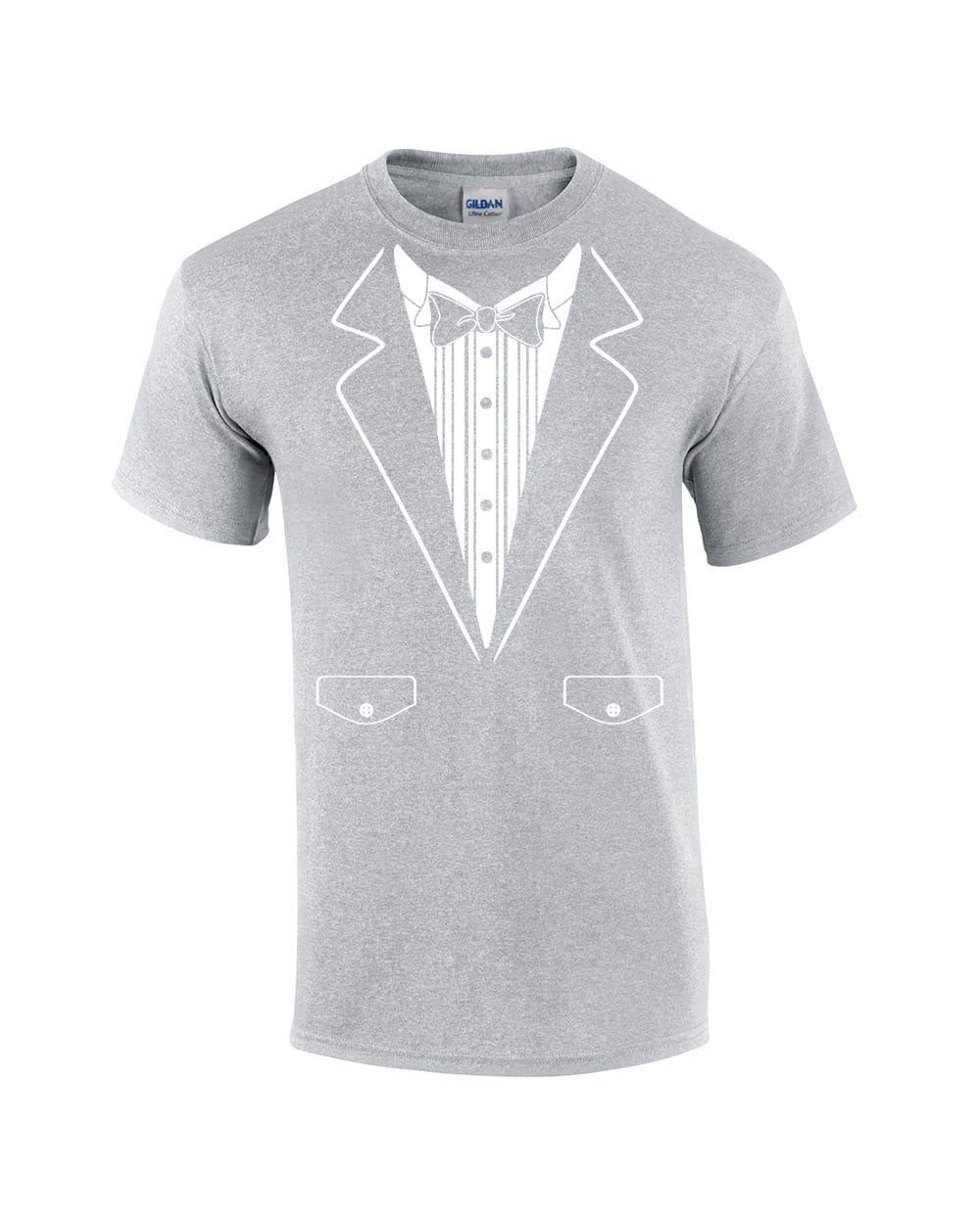 Funny Formal Tuxedo with Bowtie Classy Men's Short Sleeve T-shirt ...