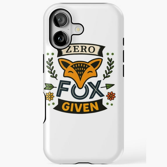 Funny Fox Attitude Design Phone Case with iPhone 17 to 11 Pro Max ...