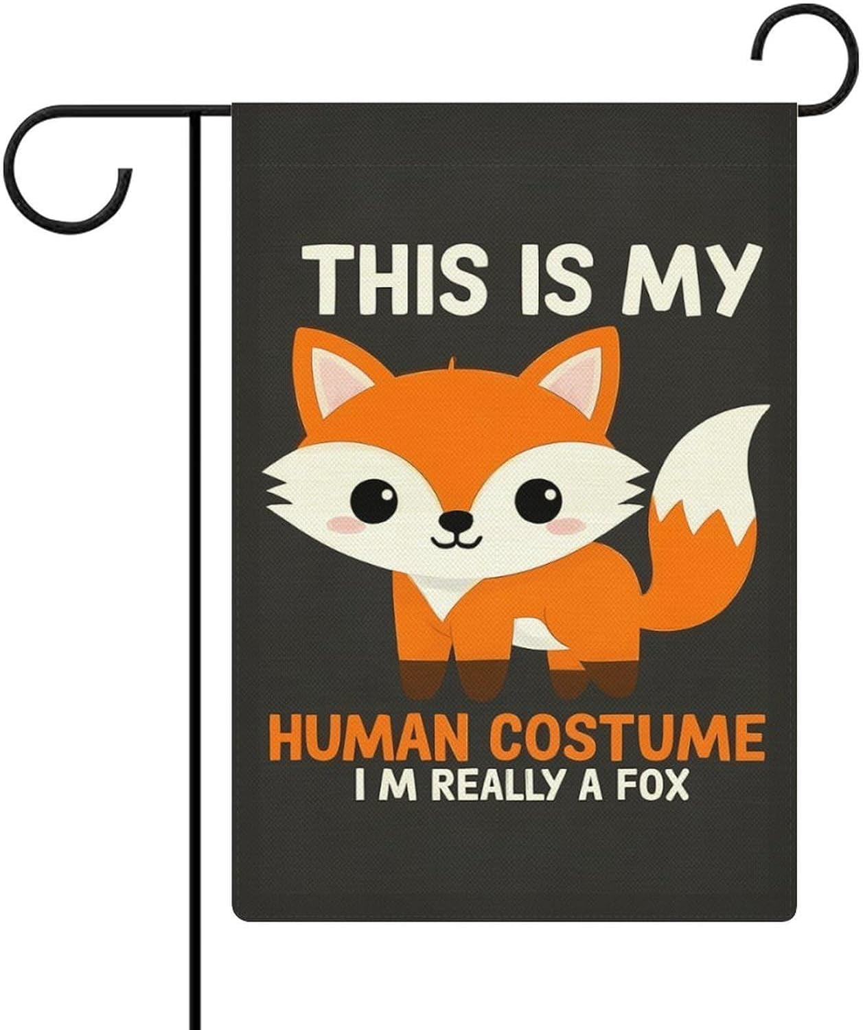 Funny Fox Human Costume Garden Flag 12 x 18 Inch All-Season Small ...