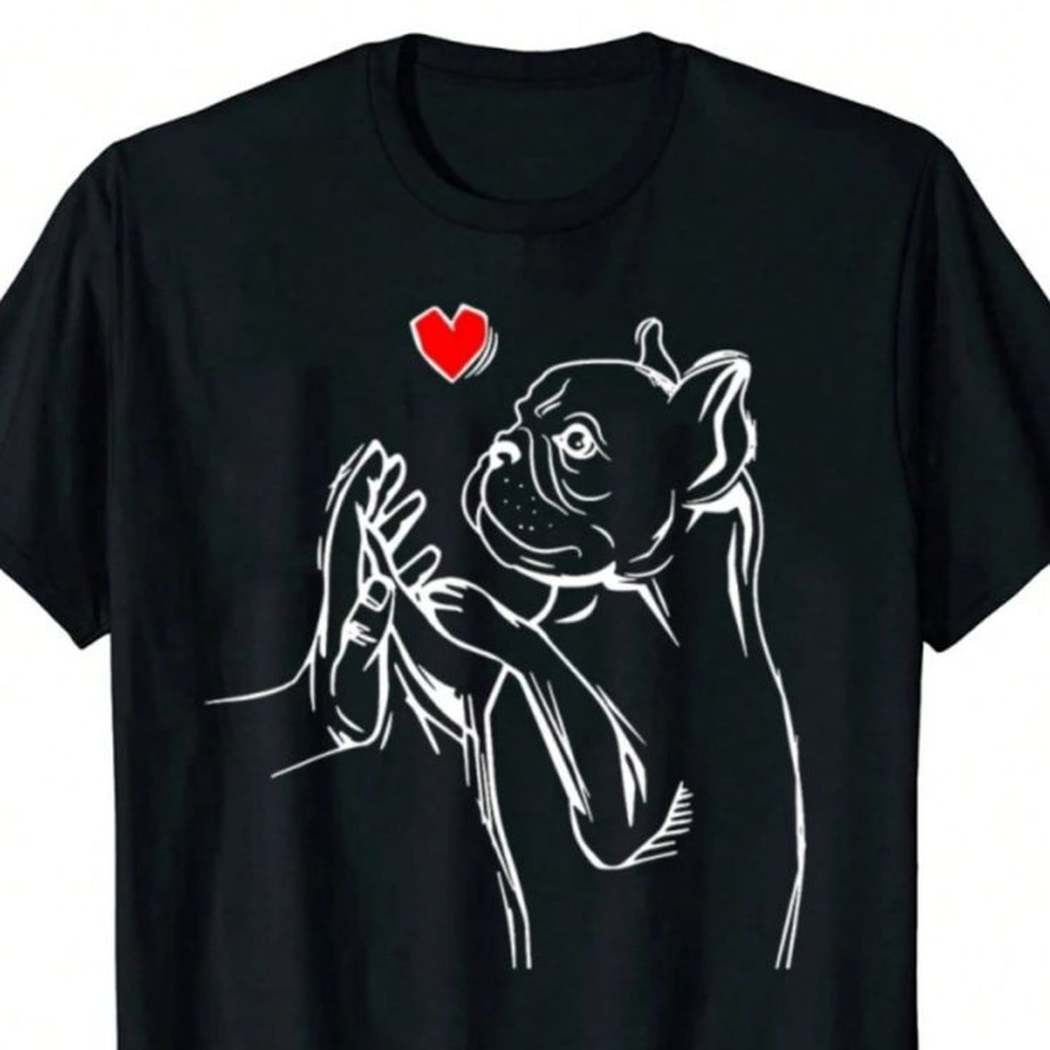 Funny French Bulldog Frenchie Love Dog Mom Graphic T-S1Hirt M1en WoM1en ...