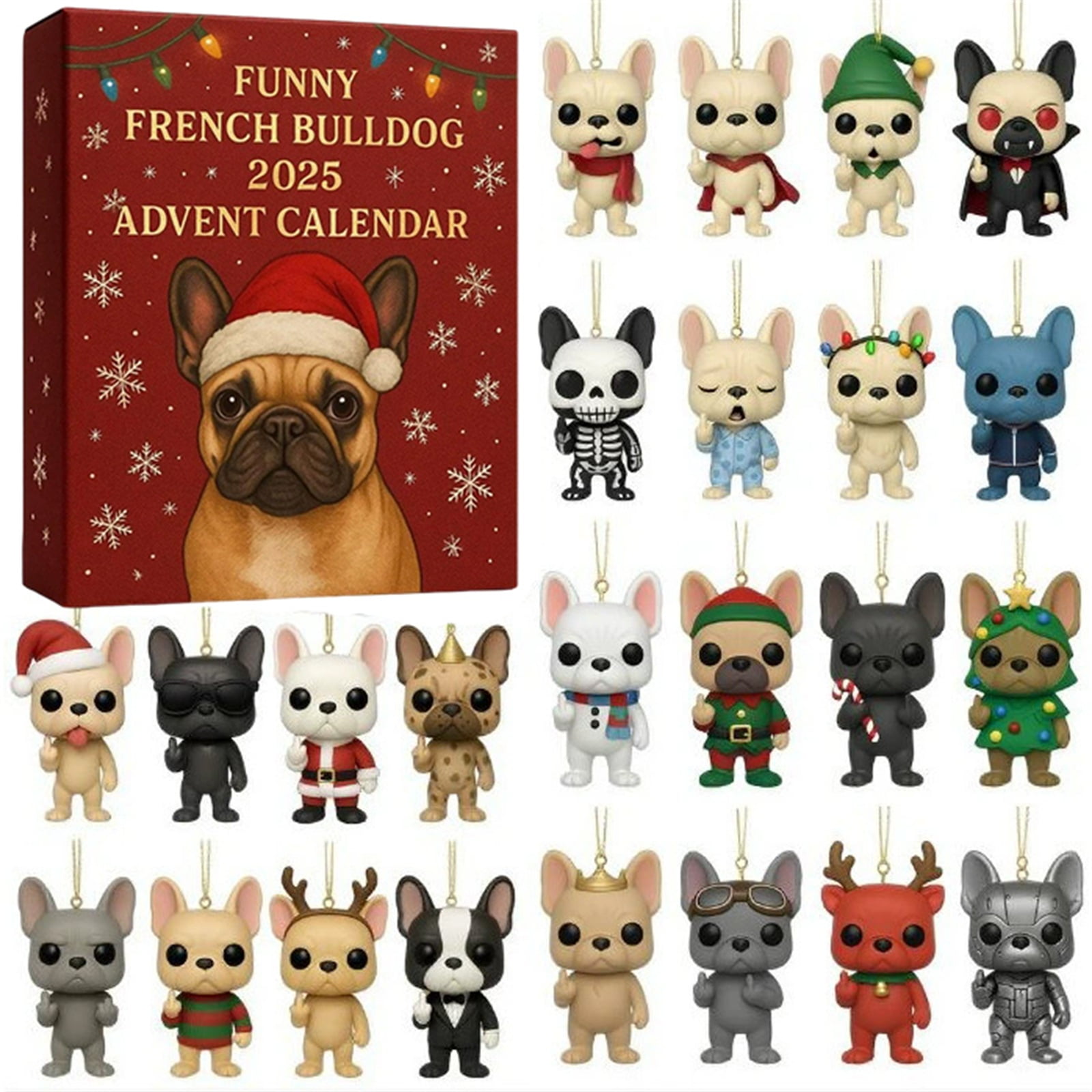 Funny French Bulldog blind box 2d acrylic blind box pendant Airplane ...