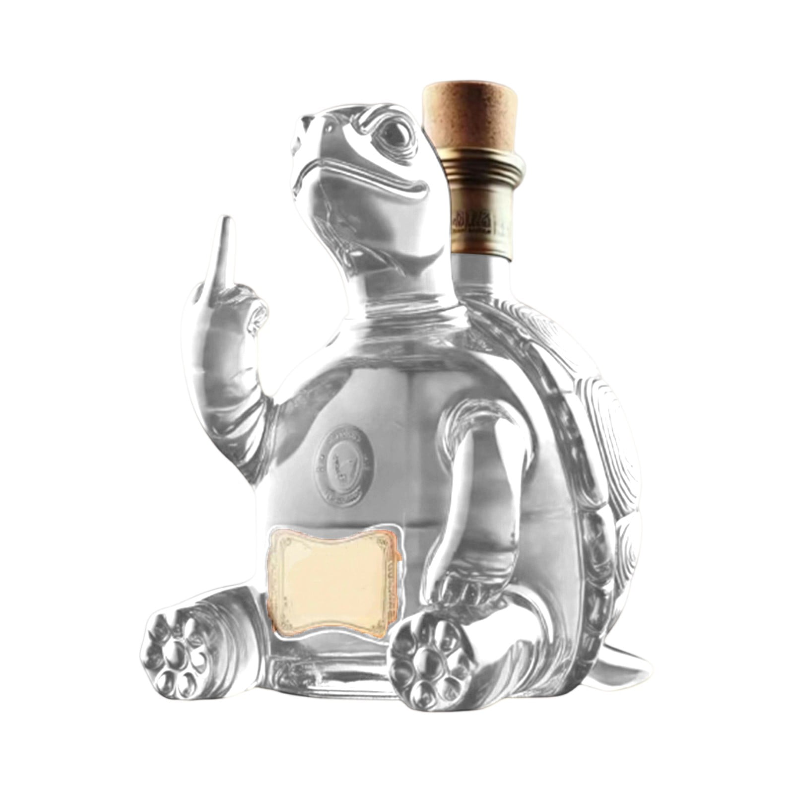 Funny French Turtle Whiskey Bottle,3D Engraved Turtle Shaped Whiskey ...