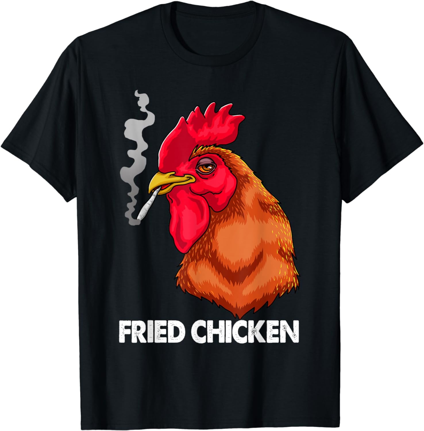 Funny Fried Smoking Chicken Tee Shirt Flock Boss Women T-Shirt ...