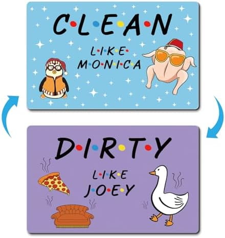 Funny Friends TV Show Dishwasher Magnet Clean Dirty Sign, Double Sided ...