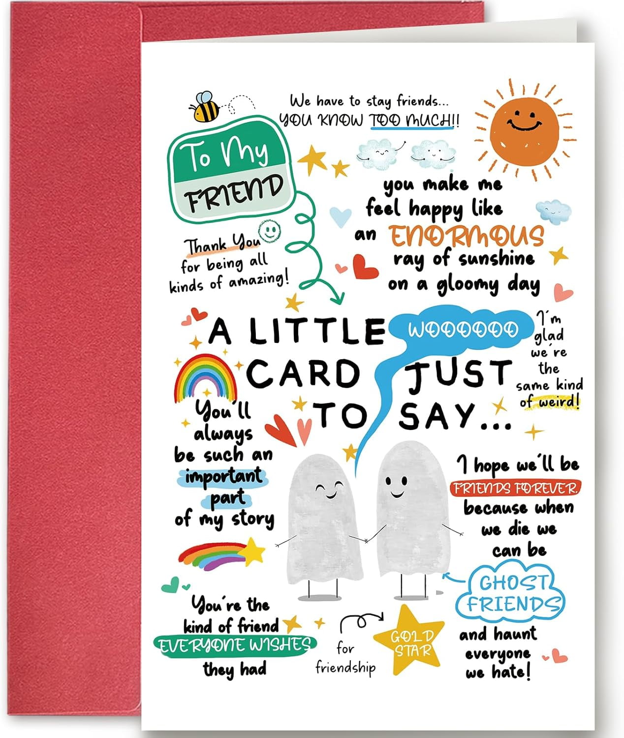 Funny Friendship Card – "You're the Kind of Friend Everyone Wishes They ...