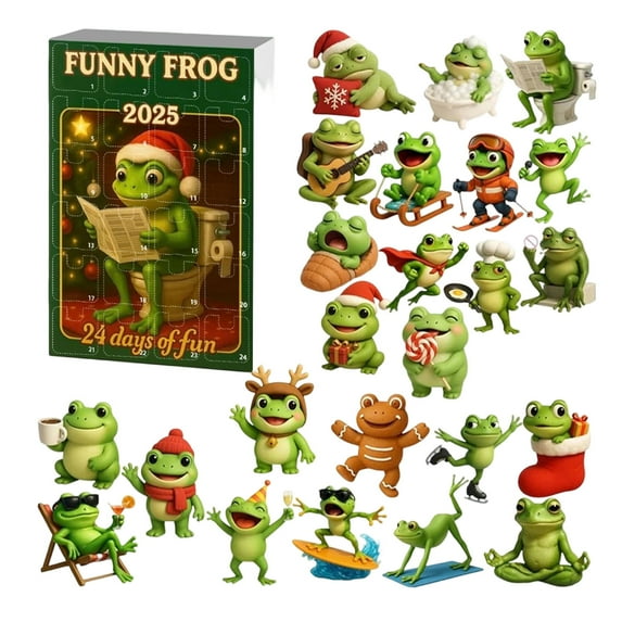 Funny Frog Advent Calendar 2025, Frog Edition Advent Calendar 2025, 24 ...