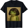 Funny Frog Bob Haircut Meme T-Shirt for Men and Women, Quirky Frog ...