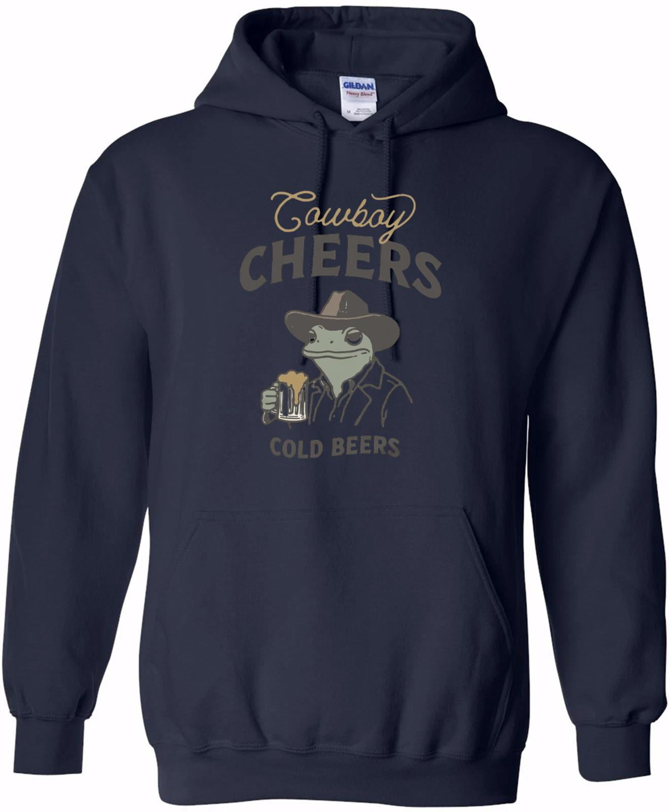Funny Frog Cowboy Hoodie with Vintage Rodeo Amphibian Art, for men ...