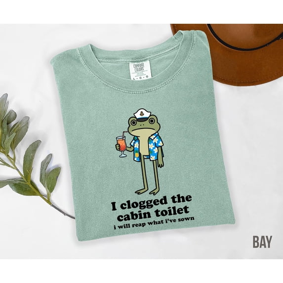 Funny Frog Cruise T-Shirt, Unisex Weirdcore Dirty Joke Cruiser Tee ...