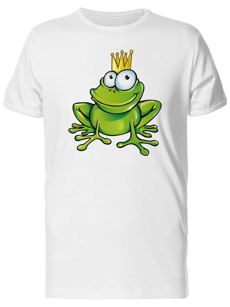 Funny Frog Prince Cartoon T-Shirt Men -Image by Shutterstock, Male ...
