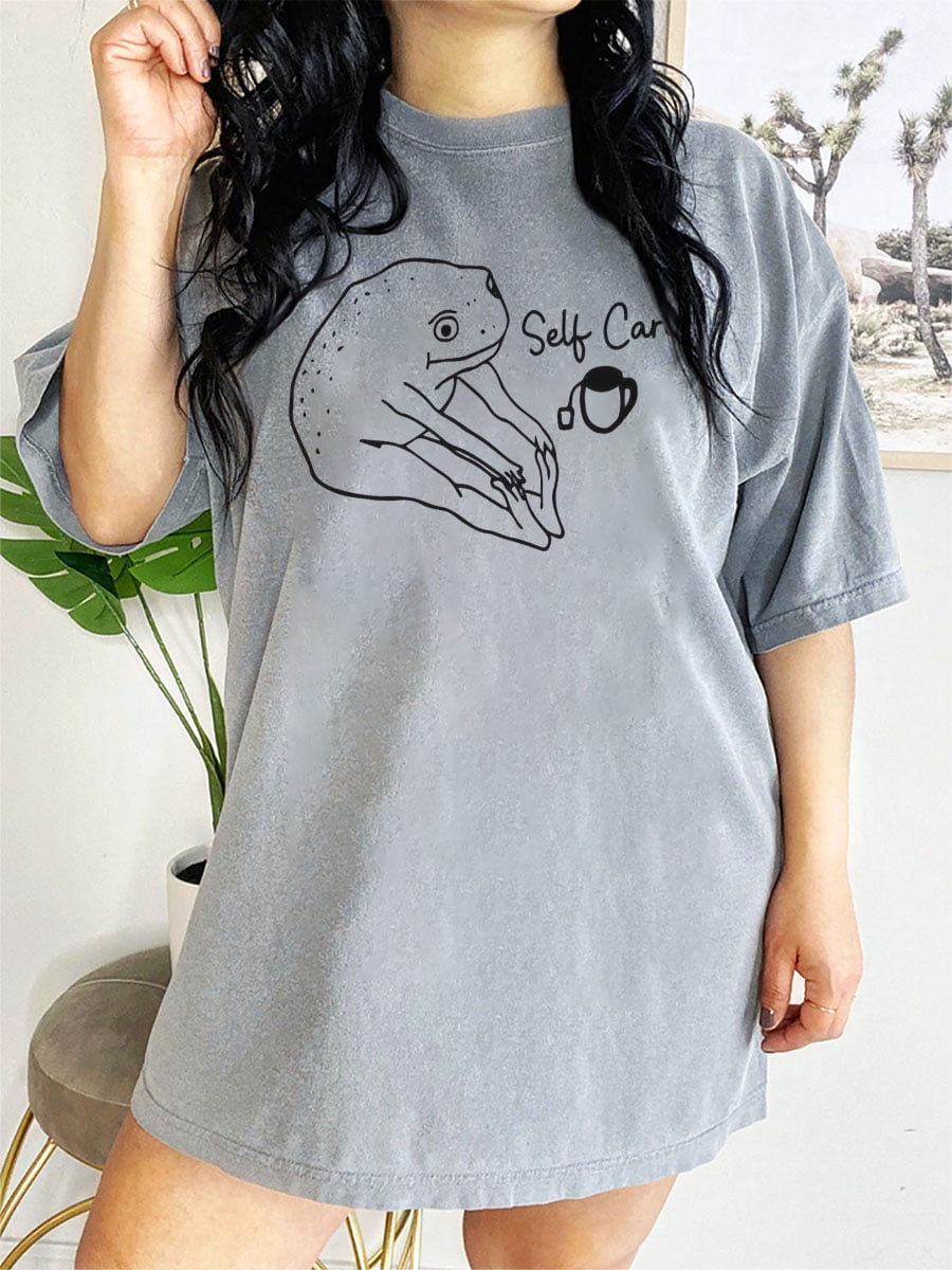 Funny Frog Self Care Tee - Walmart.com