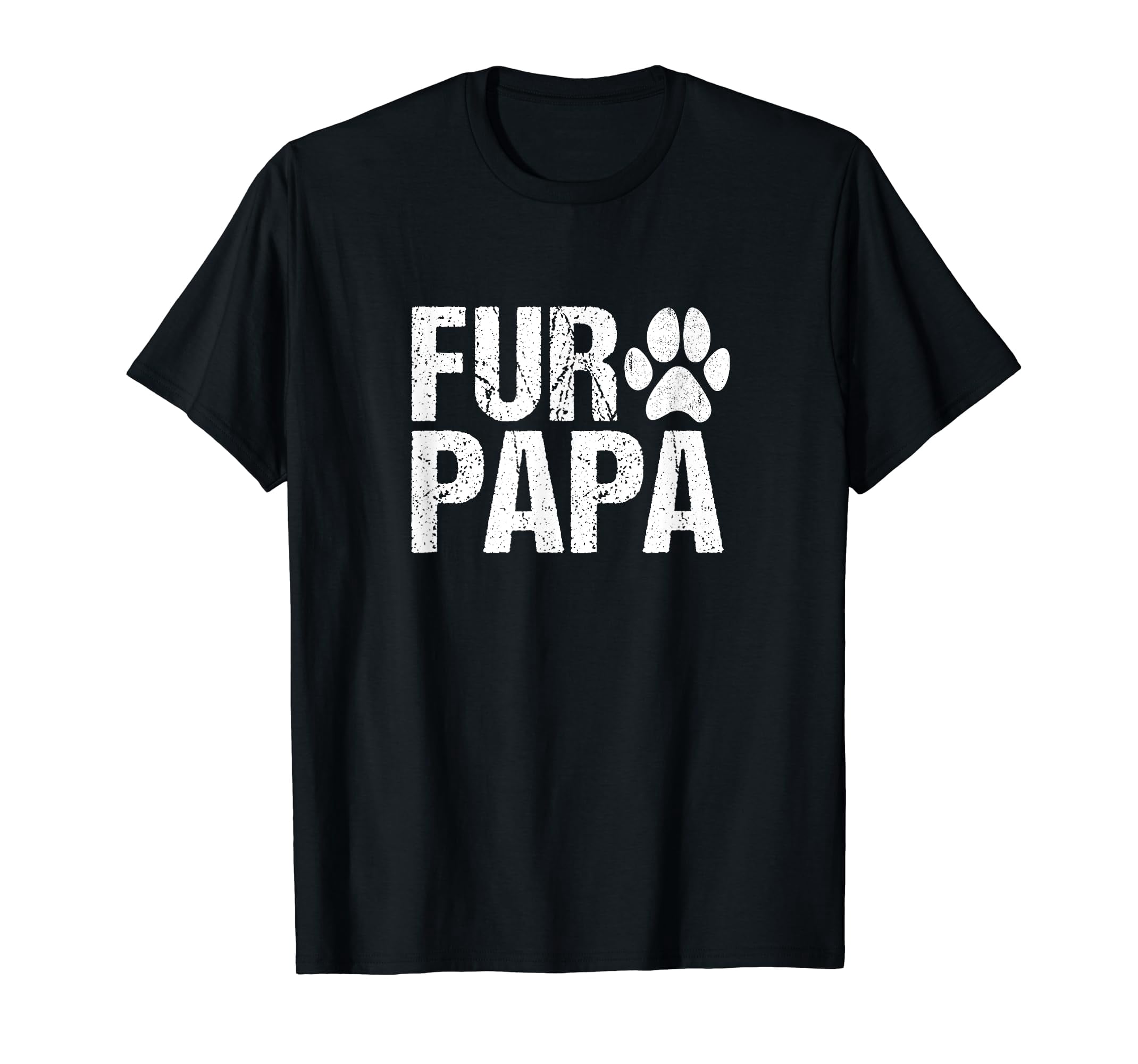Funny Fur Papa Shirt Pet Lover Dog Dad T-shirt Fathers Day T-Shirt Gift ...
