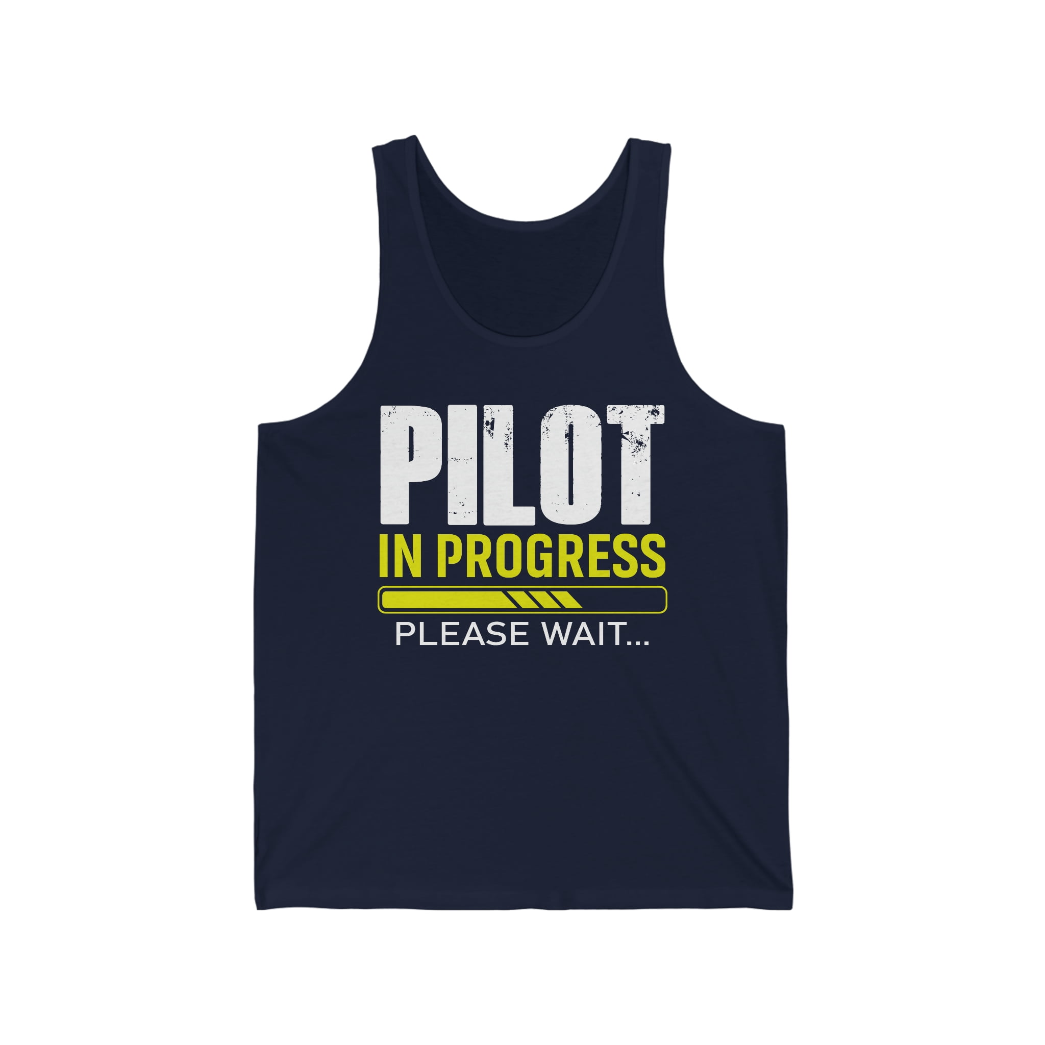 Funny Future Pilot Unisex Jersey Tank, Pilot In Progress Please Wait ...